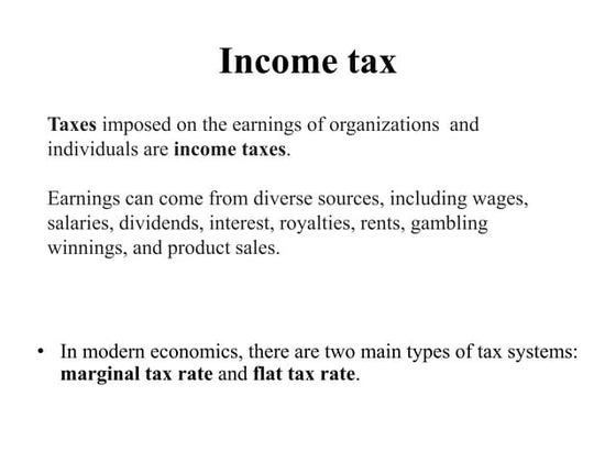 California Income Tax Filing Requirements | PPTX