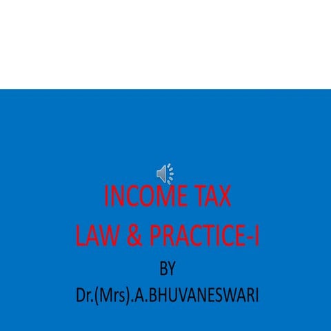 Income tax | PPT