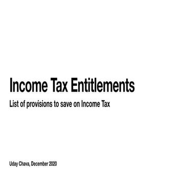 Income Tax- Exemption Vs Rebate Vs Allowances | PPTX