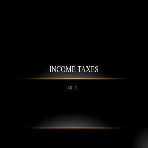 Income taxes | PPT
