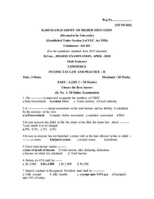 Model Questions SET- Accountancy XI (three set model questions) | PDF