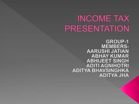 INdian Tax System and GST.pptx | Government Support and Welfare ...