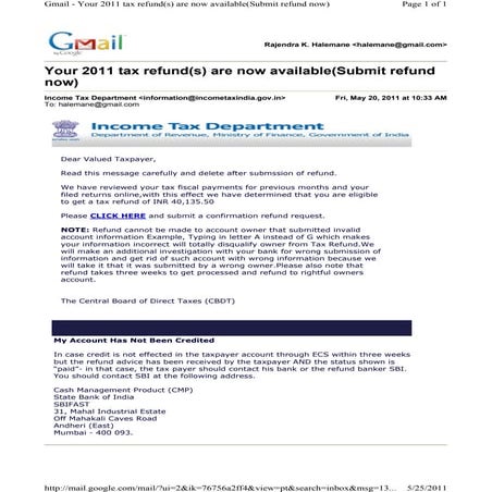 Income tax refund | PDF