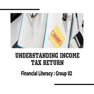 this project is about income text return | PDF