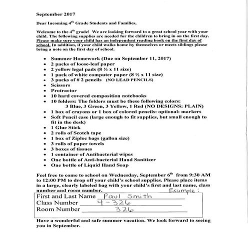 Incoming grade4summerpacket | PDF