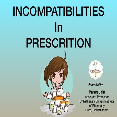 Pharmaceutical Incompatibilities | PDF