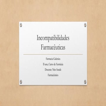 Incompatibilidades | PPTX