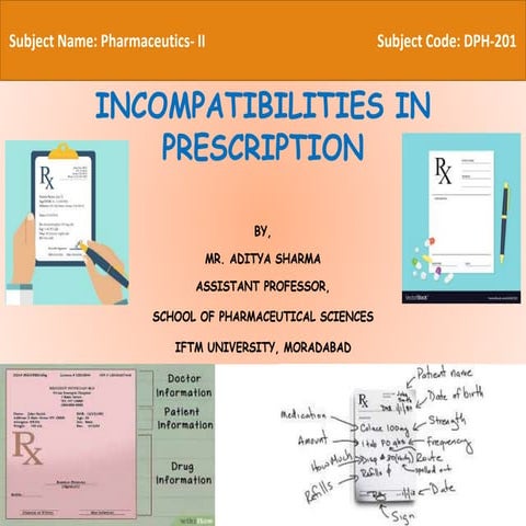 IV Drug Incompatibilities | PPTX