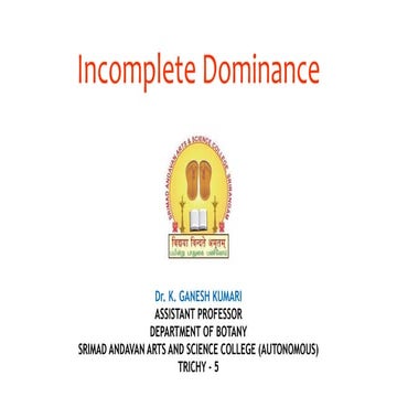 Incomplete dominance | PPTX