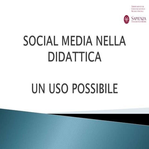 Tesi Magistrale - Incontro docenti per attività di ricerca sulla Media ...