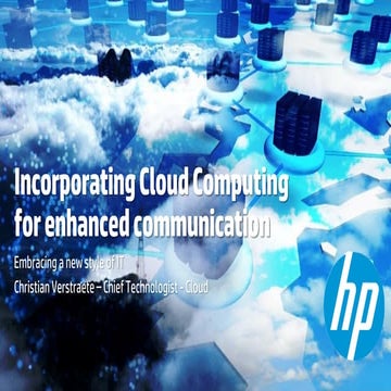 Incorporating Cloud Computing For Enhanced Communication V2 Ppt