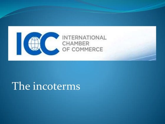 Incoterms | PDF | Logistics and Transportation Industry | Industries