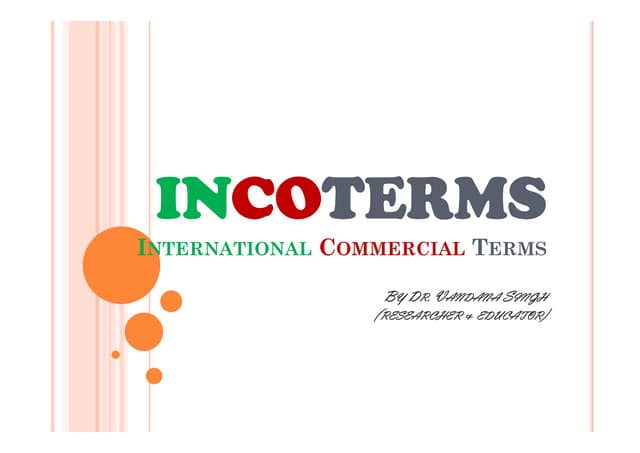 Incoterms | PPTX