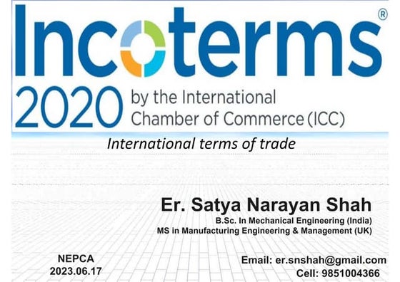 Incoterms 2020.pptx | Logistics | Business