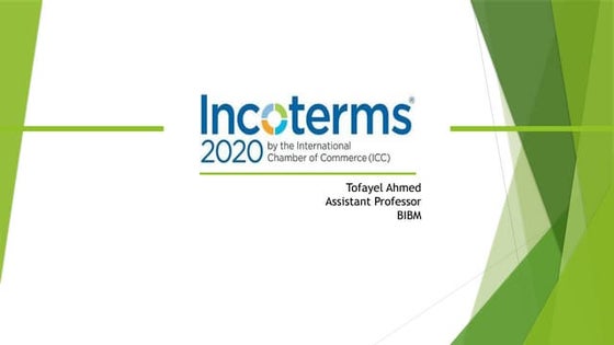 Incoterms 2020 _Final.ppt | Business | Business and Finance