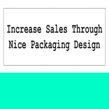 Basic rules for package design | PDF