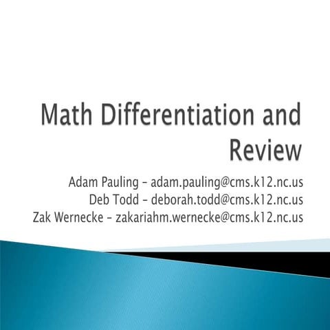 Increase Student Achievement through Differentiation and Review | PPTX