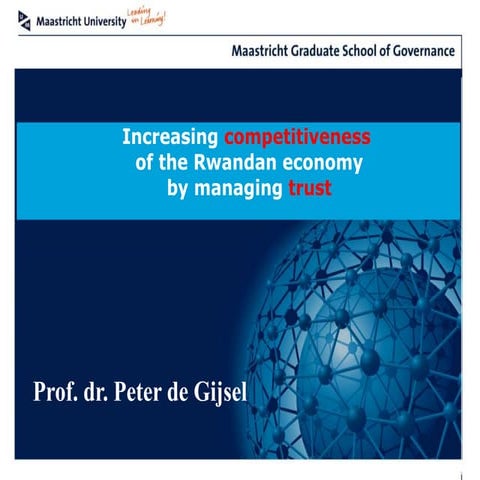 Increasing Competitiveness of Rwandan Economy by Trust | PPT