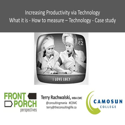 Increasing Productivity via Technology | PPT