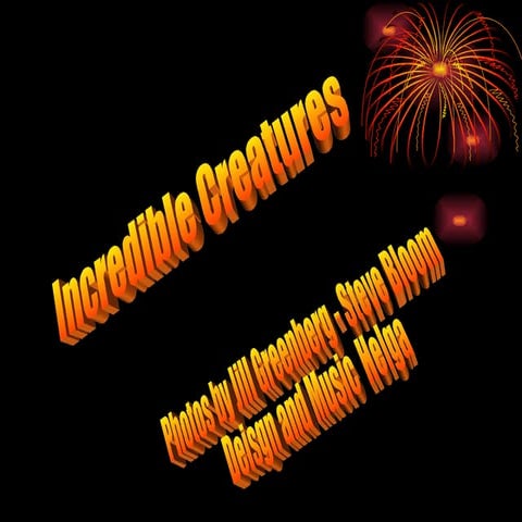 Incredible Creatures | PPS