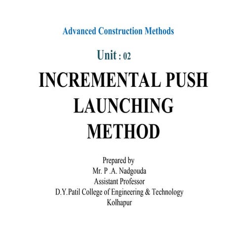Incremental-Push-Launching-Method.ppt ppt | PPT