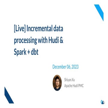 Incremental data processing with Hudi & Spark + dbt.pdf