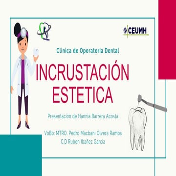 Incrustacion estetica | PPTX