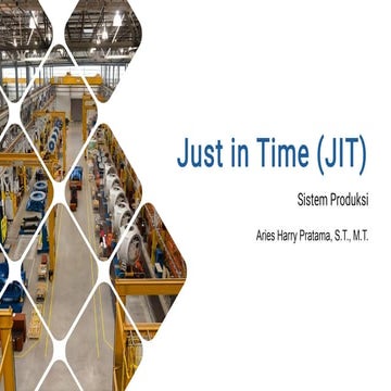 Just in Time (JIT) manufacturing is a strategy | PDF | Manufacturing ...