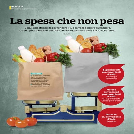 Indagine Altroconsumo sui prezzi dei supermercati | PDF