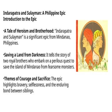 indarapatra and sulayman presentation Grade 7 Literature | PPTX