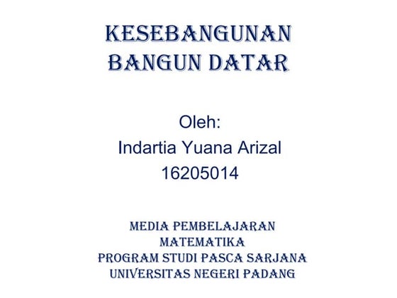 PPT Kesebangunan dan Kekongruenan Kelas IX Semester 1 | PPTX