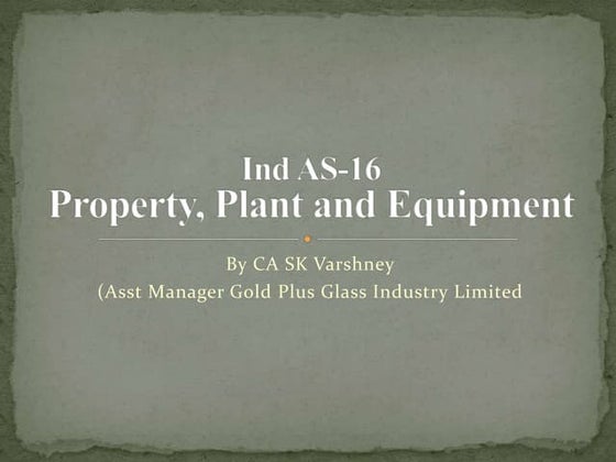Ind AS 16 | PPT