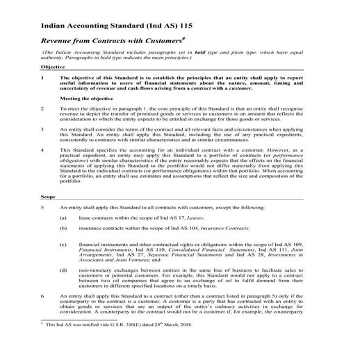 Ind as 115 guidace note published by the mca portal in india applicable ...