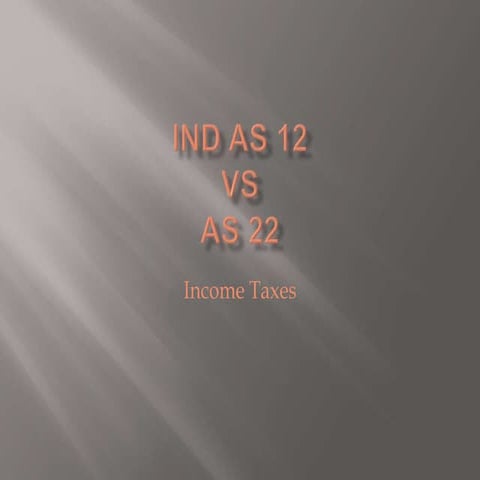 Ind as 12 vs ind as 22 | PPTX