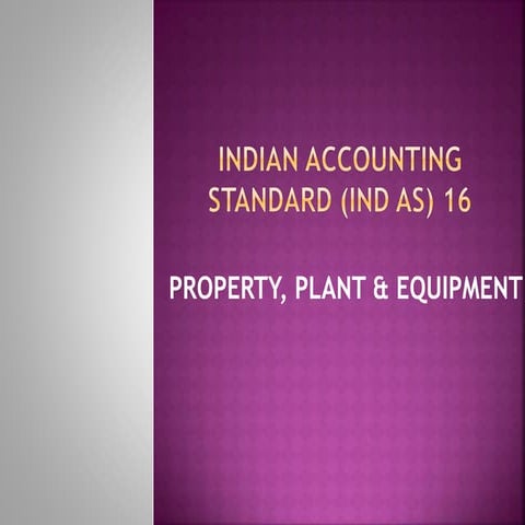 Ind AS 16 | PDF