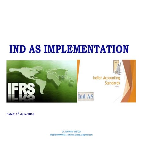 IND AS Implementation | PDF