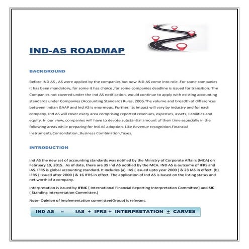 Ind as roadmap | PDF
