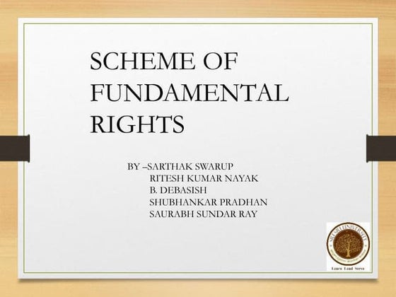 Fundamental rights of indian constitution | PPTX