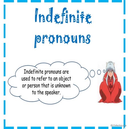 What Is An Indefinite Pronoun English Grammar A To Z