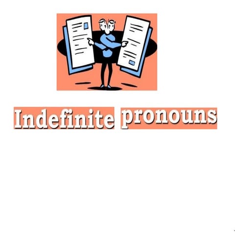 indefinite pronouns for youg learners grammar presentation | PPT | Free ...