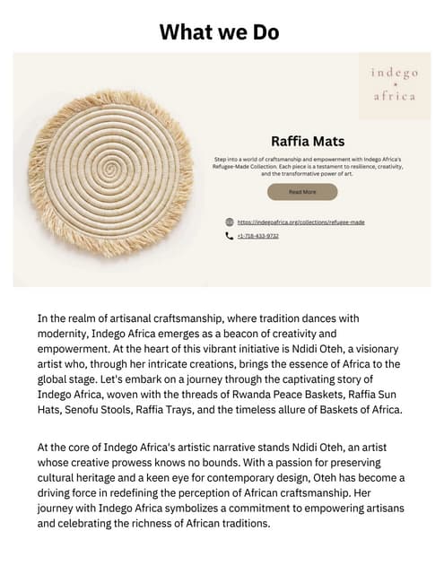 Preserving Tradition: The Story Behind Rwanda Baskets | PDF