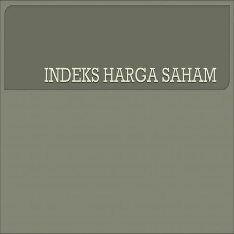 Indeks harga-saham | PPT