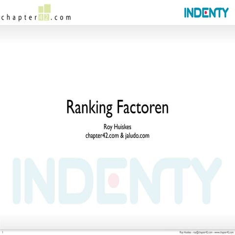 Indenty searchday presentatie | PDF | Search | Internet