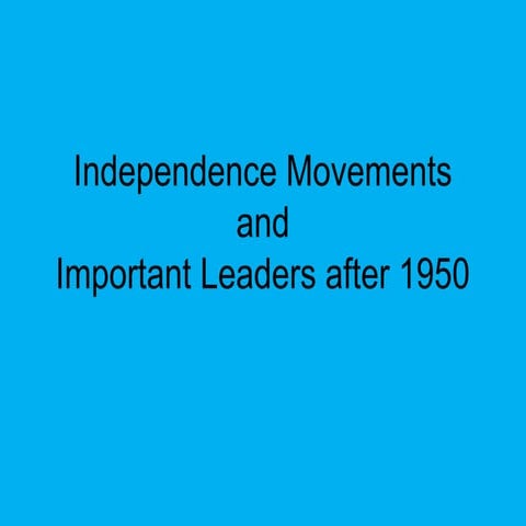 Independence | PPT
