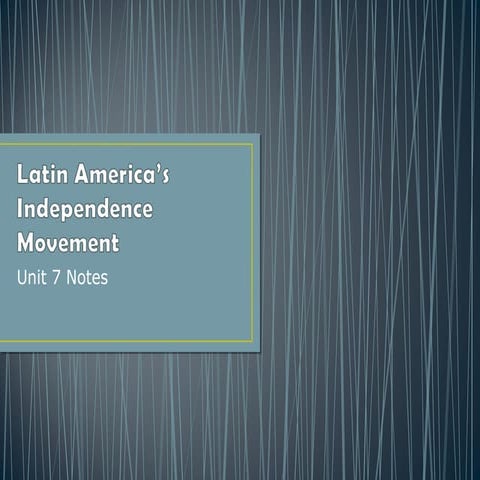 Latin American Independence Leaders | PPT