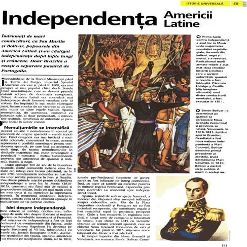 Independenta americii latine | PDF