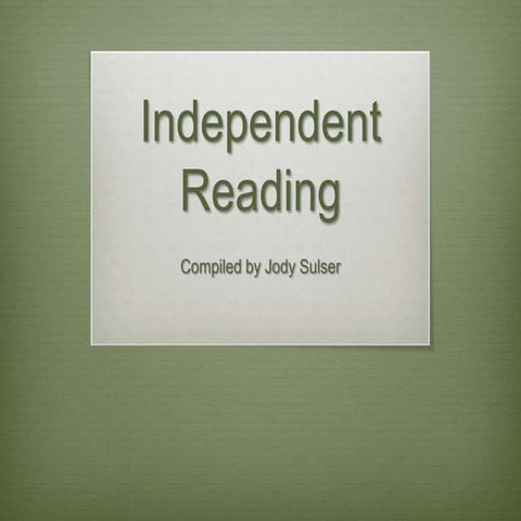 Independent Reading | PPTX