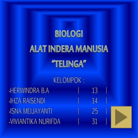 Materi Alat Indera pada Manusia Telinga Kelas IX SMP | PPT