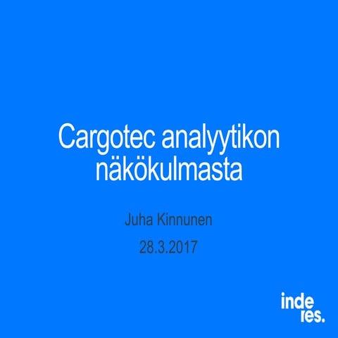 Inderes Cargotec 28.3.2017