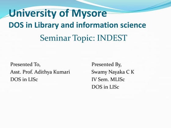 National Knowledge Network | PPT